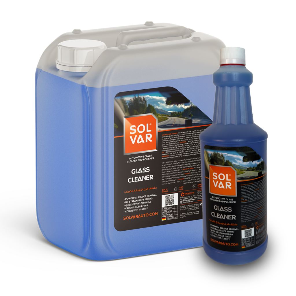 SOLVAR Glass Cleaner – Streak-Free & Anti-Fog Solution